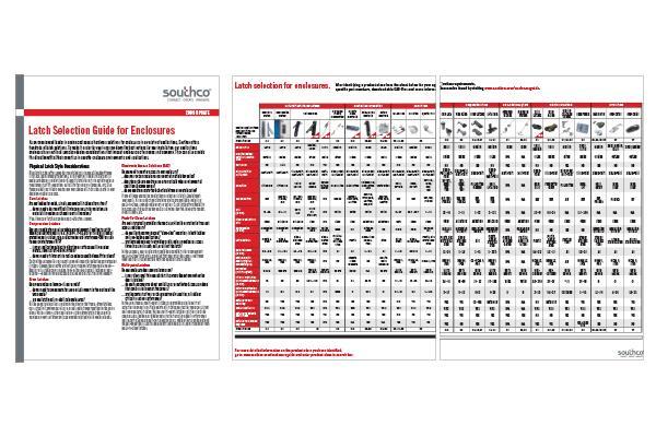 Brochure - Choosing an Appropriate Latch System | Southco | Southco